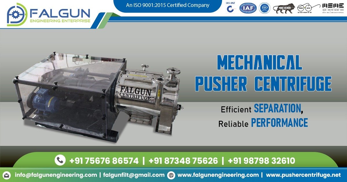 Mechanical Pusher Centrifuge for Chemical Industry in Saudi Arabia ...