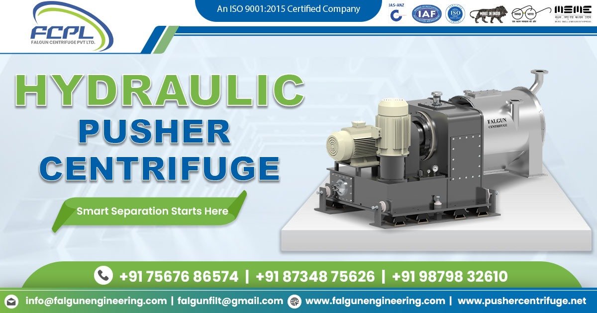 Exporter of Pusher Centrifuge in UAE - Falgun Engineering